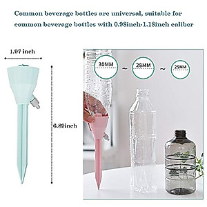 ARTEM Self Plant Watering Spikes Auto Drippers Irrigation Devices Vacation Automatic Plants Water System with Adjustable Control Valve Switch Design for Houseplant, Gardenplant, Officeplant 3 Pack