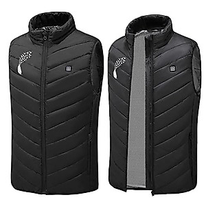 ysgfhgjw Black Of Friday Heated Vest For Men & Women 2023 Fashion Winter Lightweight Heating Clothing For Walking (Battery Pack Not Included) Black Xl