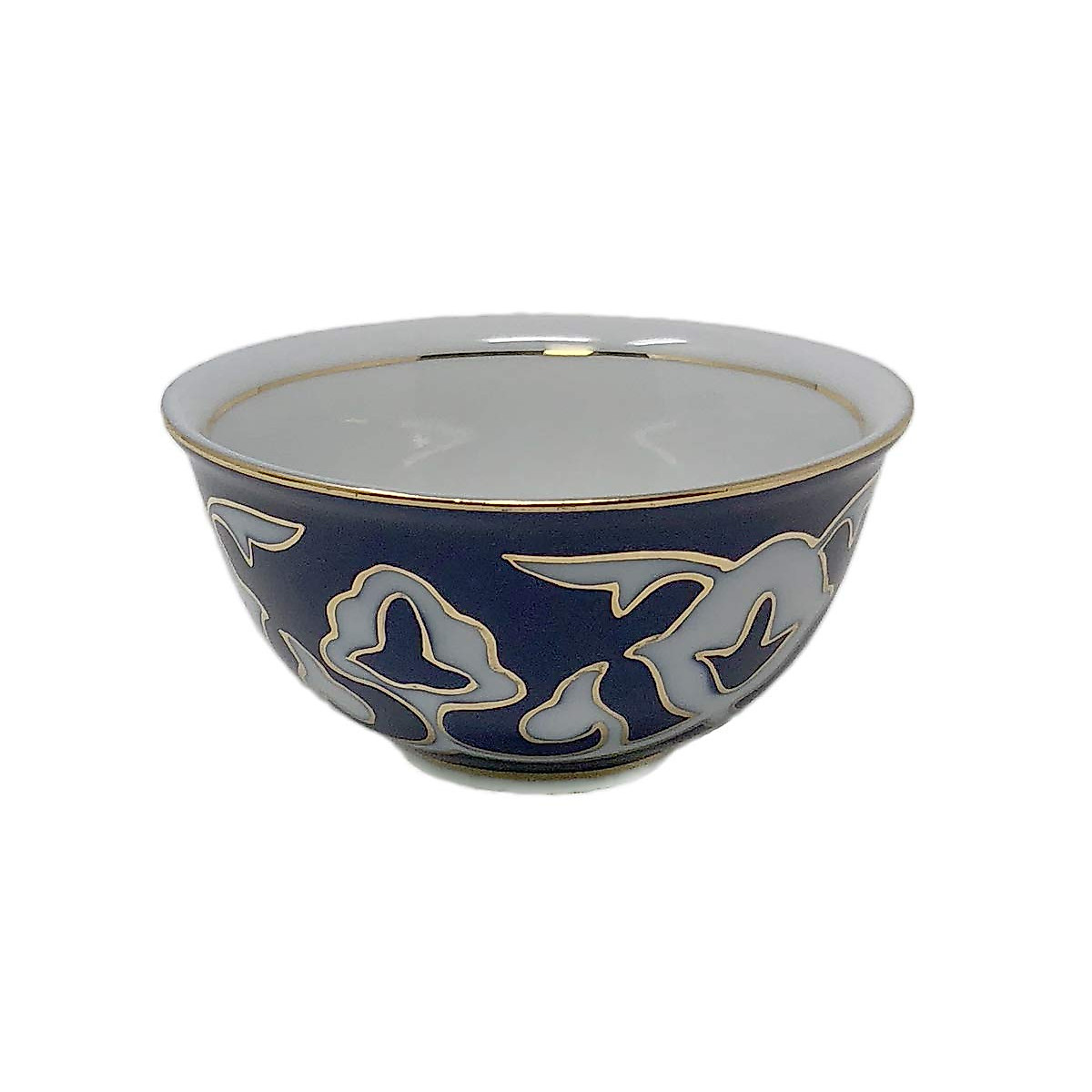 BohemianGifts Cobalt Blue Pakhta Cotton Flower Pattern Liquer Piala Cups 2.5 oz SET of 6 - Saint Petersburg