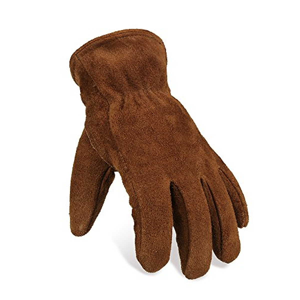 OZERO Work Gloves Winter Insulated Snow Cold Proof Leather Glove Thick Thermal Imitation Lambswool - Extra Grip Flexible Warm for Working in Cold Weather for Men and Women (Brown,Large)