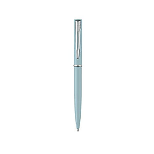 Waterman Allure Ballpoint Pen | Baby Blue Matte Lacquer with Chrome Trim | Medium Point | Blue Ink | With Gift Box