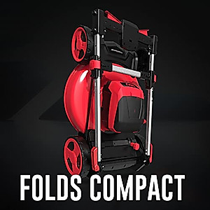 PowerSmart 80V MAX 21-Inch Brushless Self-Propelled Lawn Mower, 3-in-1 Mowing Function with 6.0Ah Battery and Charger (PS76821SRB)