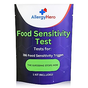 Food Sensitivity Comprehensive Test - 286 Food Intolerance Items Tested - Easy at-Home Collection