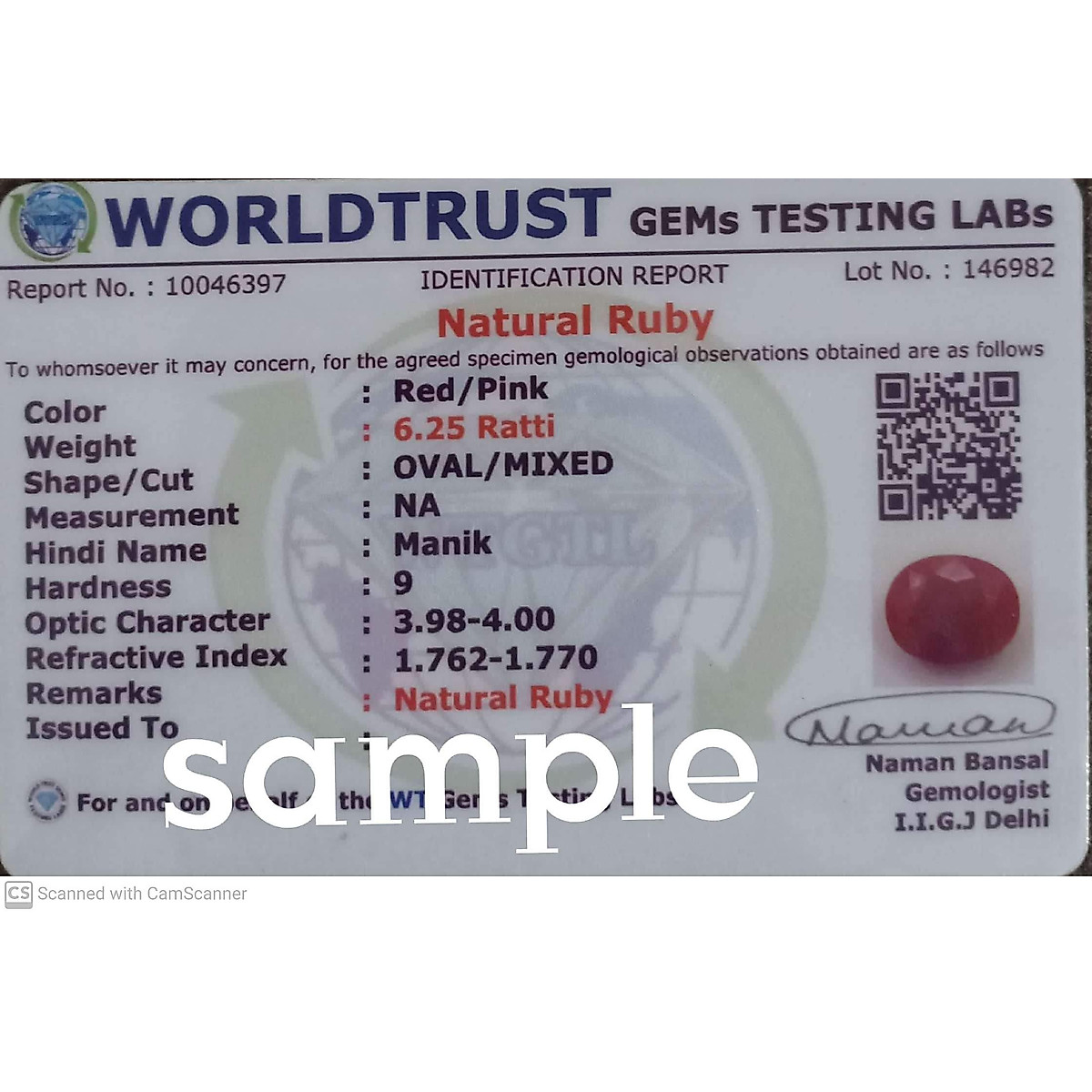 LMDPRAJAPATIS Original Ruby Gold Adjustable Ring Women's Ring 5.25 Ratti / 4.85 Carat Natural Ruby Gemstone Ring