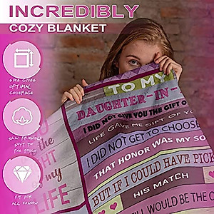 RFHBP Daughter in Law Gifts, Gifts for Daughter in Law, Daughter in Law Gifts from Mother in Law, Gift for Daughter in Law, Future Daughter in Law Gifts for Christmas Blanket 60"x50"