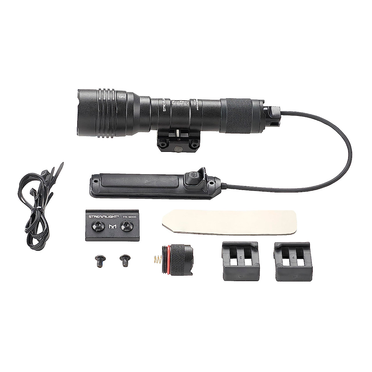 Streamlight 88071 ProTac Rail Mount HL-X USB 1000-Lumen Rechargeable Multi-Fuel Weapon Light with USB Battery and Cable, Remote Switch, Tail Switch, and Clips, Box, Black