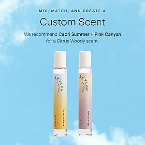 Skylar Capri Summer Eau de Parfum - Hypoallergenic & Clean Perfume for Women & Men, Vegan & Safe for Sensitive Skin - Fruity Citrus Perfume, Bergamot, Neroli & Blood Orange - 10mL /0.33 Fl oz