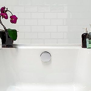 Westbrass Floating No-Hole Overflow Faceplate, Matte Black, D980R-62