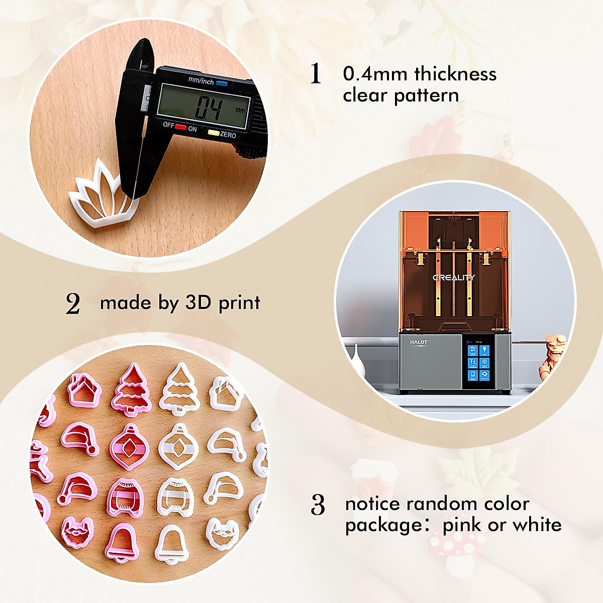 KEOKER Christmas Clay Cutters, Christmas Clay Cutters for Jewelry Making, 21 Shapes Christmas Clay Earrings Cutters, Christmas Polymer Clay Cutters (All)