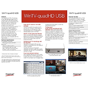 HAUPPAUGE 1682 WinTV-quadHD USB Four HD ATSC Digital TV Tuners for USB 3.0 W/PIP