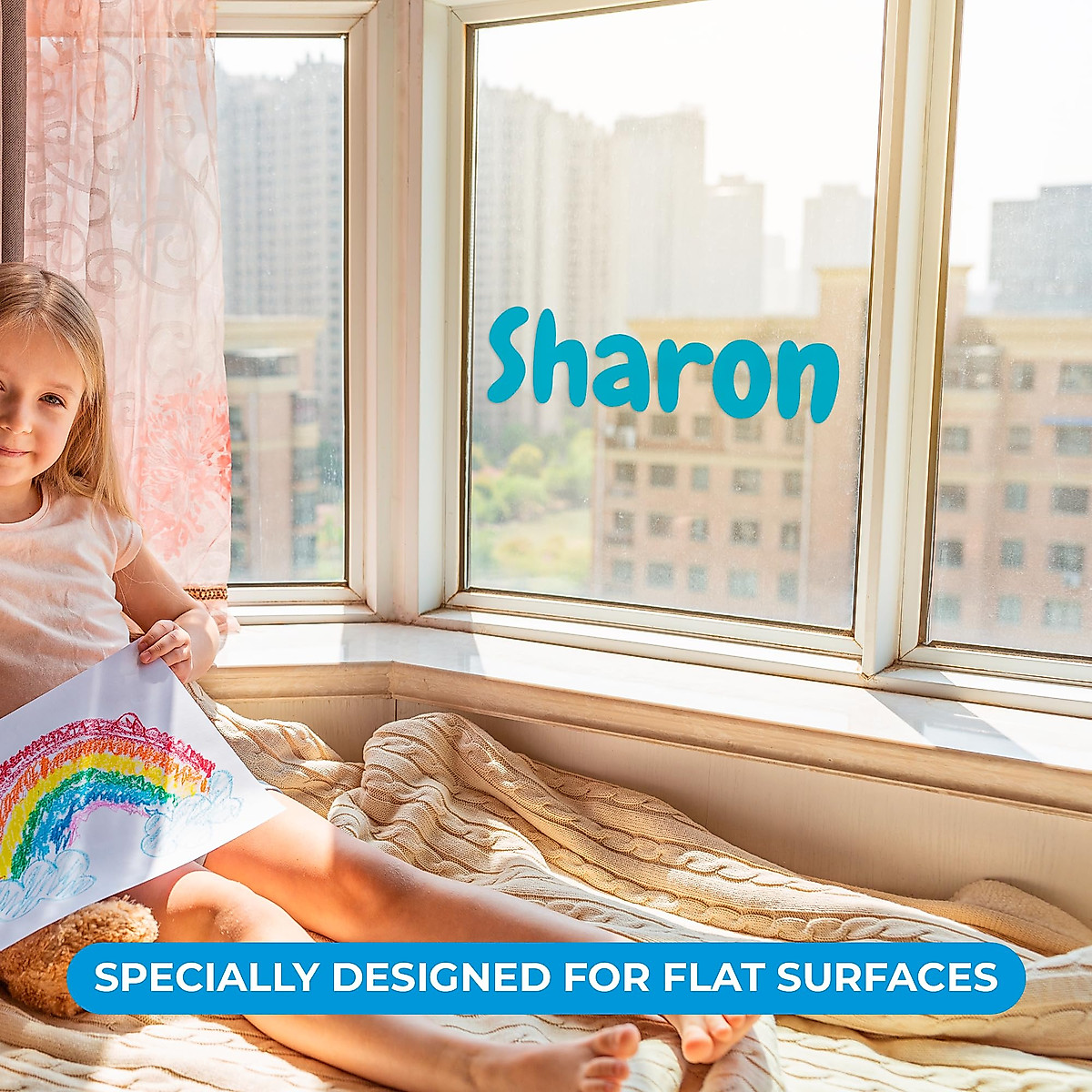 crypto Multiple Font Custom Name Nursery Wall Decal - Mural Wall Decal Sticker for Home Children's Bedroom, Car and Laptop (OP004)