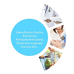 [USB Endoscope Camera] 500X Digital Microscope for Scalp & Skin Analysis - Hair Follicle Detector & Beauty Skin Analyzer - High-Resolution Imaging & Skin Testing with Software Compatible