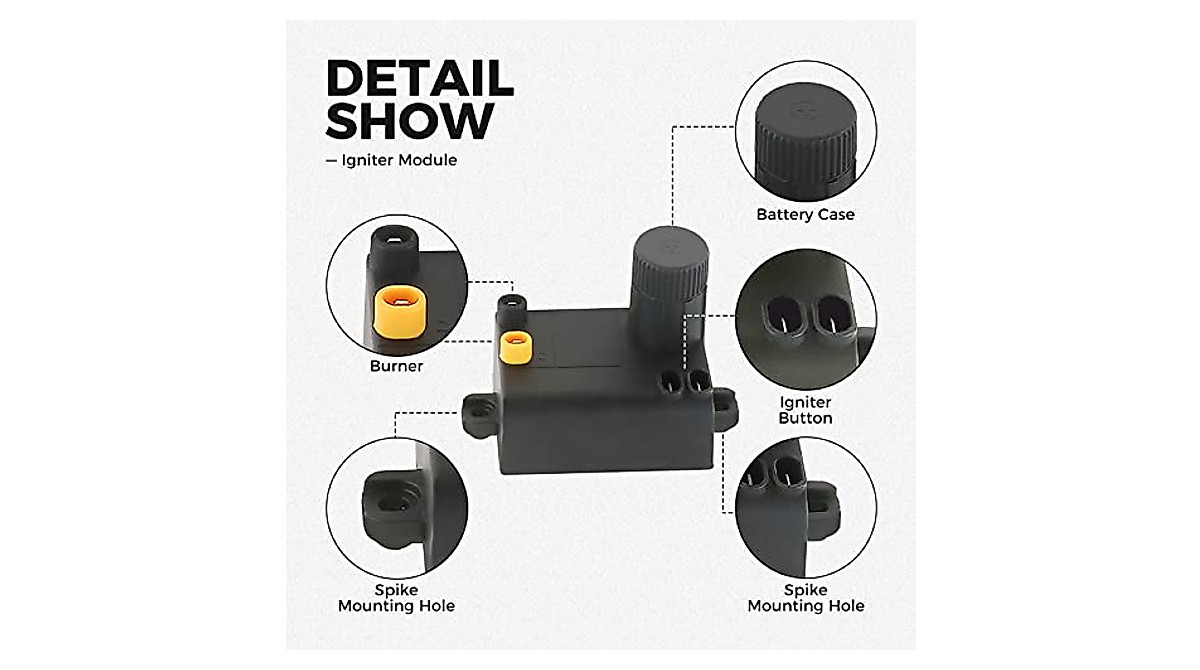 MOOTVGOO 7642 Grill Igniter, BBQ Electronic Igniter Kit Replacement for Weber Spirit E210, S210 ...