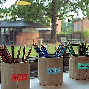 6 Pack Colors + 2 Pack Clear Compatible Label Tape Replacement for Brother P Touch TZe TZ Laminated Tape 12mm 0.47 Inch for Label Maker PT D210 H100 1280 D400, 8-Pack