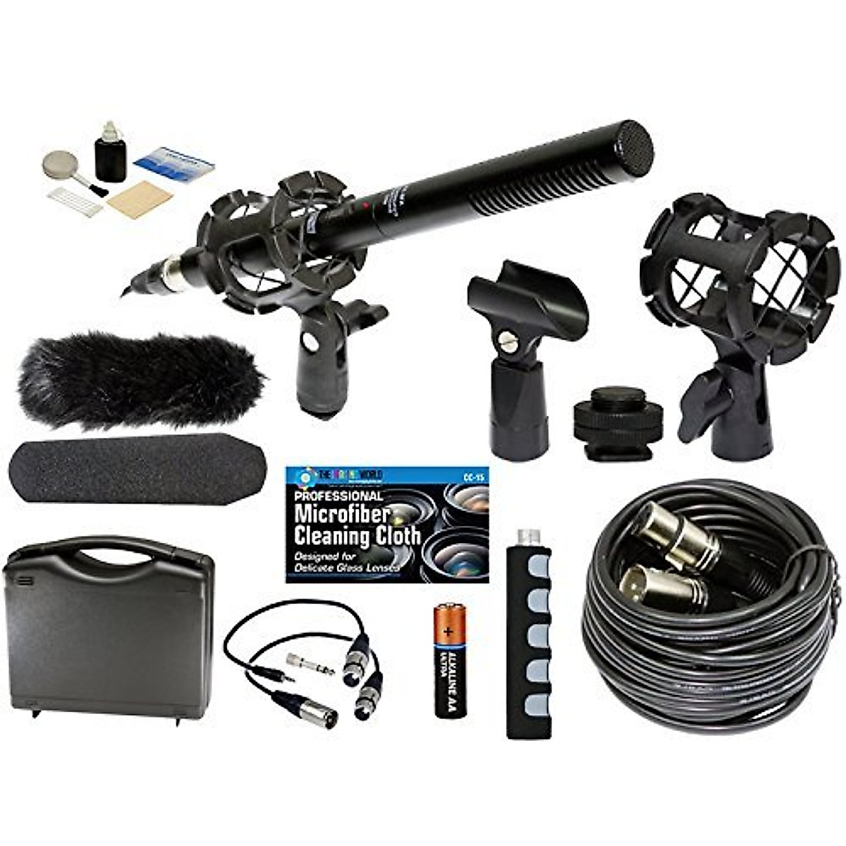 Professional Advanced Broadcast Microphone and accessories Kit for NIKON DSLR D5, D4S, D750, D810, D810a, D300s, D500, D610, D7100, D7200, D3300, D3200, D5100, D5300, D5500, D5600 Cameras