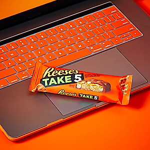 REESE'S TAKE 5 Pretzel, Peanut and Chocolate Candy Bars, 1.5 oz (18 Count)