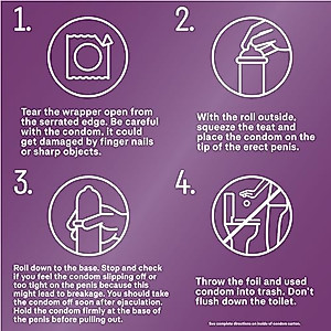 Durex Pleasure Pack Assorted Condoms, Natural Rubber Latex Condoms for Men, Regular Fit, FSA & HSA Eligible, 42 Count (Packaging may Vary)