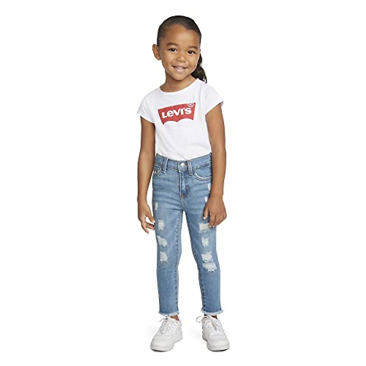 Levi's Girls' 720 High Rise Super Skinny Fit Jeans, Blue, 14