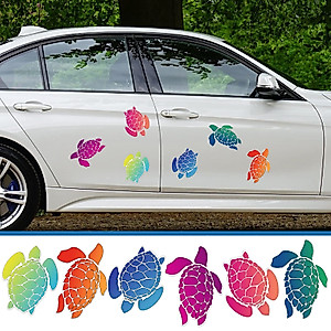 LEIFIDE 6pcs Cruise Door Decorations Magnetic Towel Animals Cruise Door Magnet Car Magnets Sticker Ocean Cruise Ship Door Decorations Funny Fridge Door Magnets Decor(Sea Turtle)