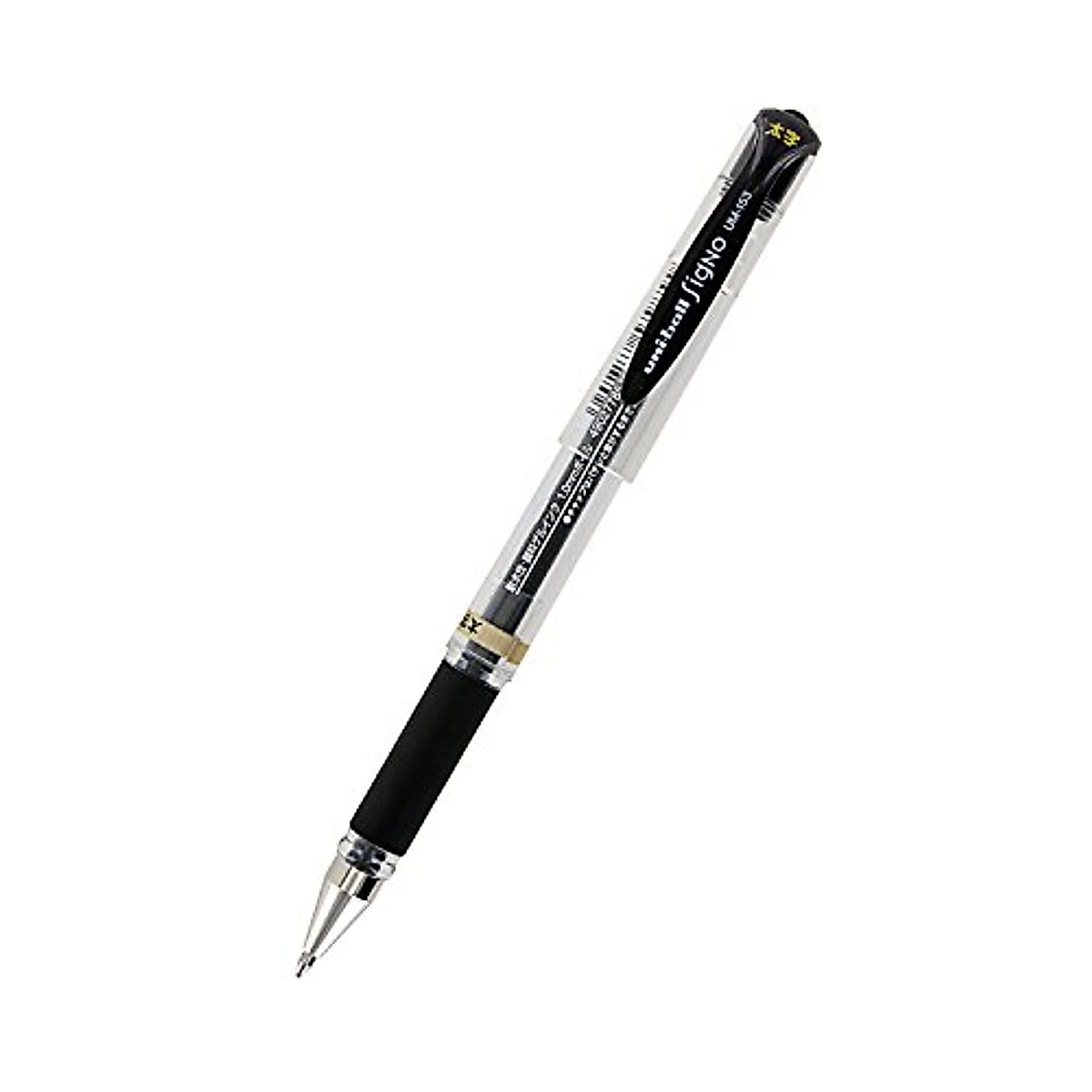 Uni-Ball Signo UM-153 Gel Ink Rollerball Pen, 1.0mm, Broad Point, Black Ink, Pack of 6