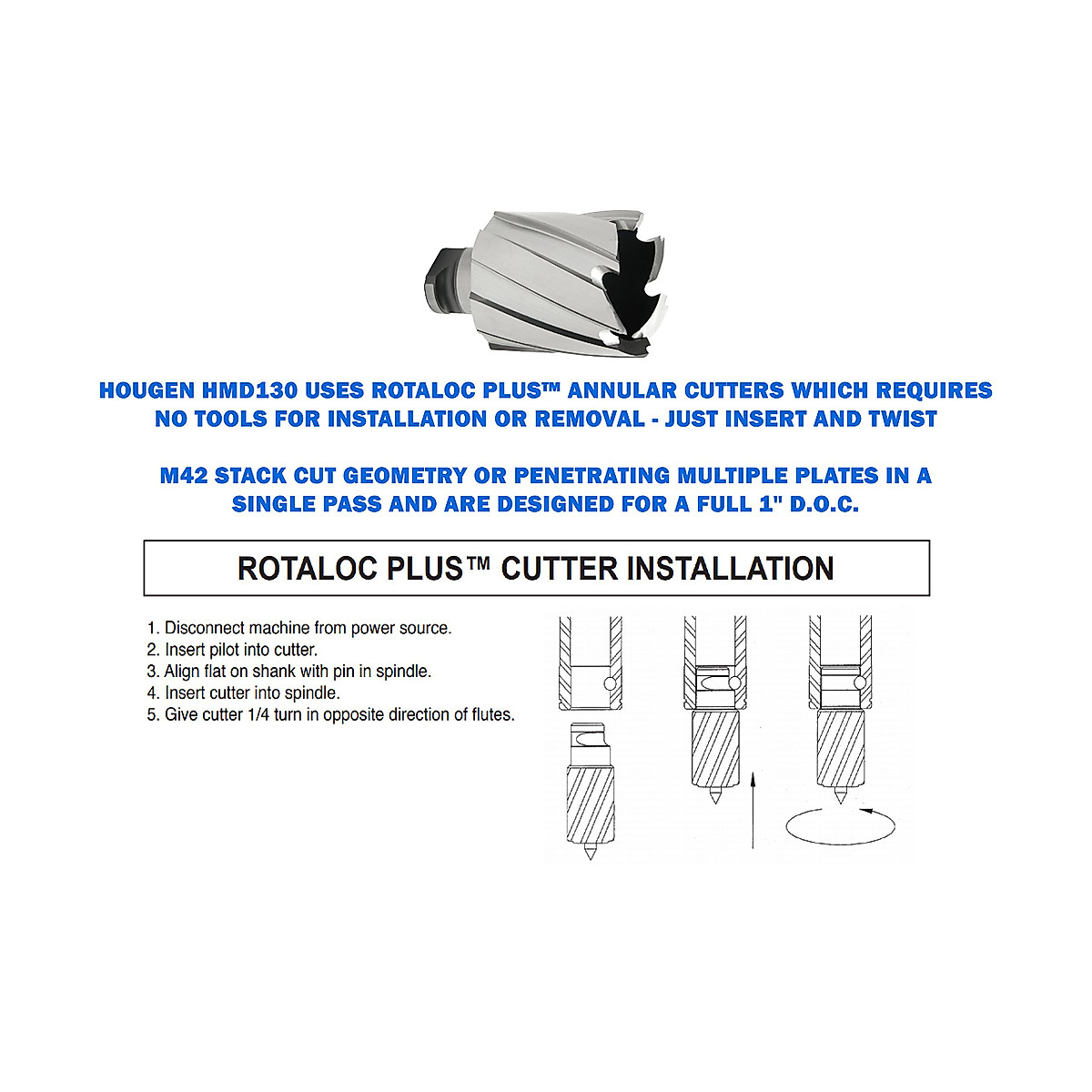 Hougen HMD130 Fabricator’s Kit - Ultra Low Profile lightweight right angle drill with large capacity. Replaces HMD115 and HMD150