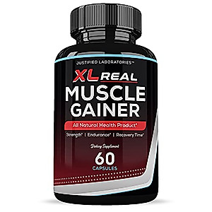 (3 Pack) XL Real Muscle Gainer All Natural Advanced Men's Heath Formula 60 Capsules