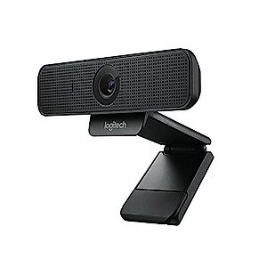 Logitech C925-E Webcam, HD 1080p/30fps Video Calling, Light Correction, Autofocus, Clear Audio, Privacy Shade, Works with Skype Business, WebEx, Lync, Cisco, PC/Mac/Laptop/Macbook - Black