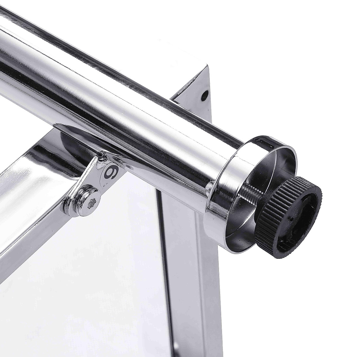 43.3 Inch Chrome Glass Console Table, 2 Tier Narrow Hallway Side Table with Acrylic & Metal Frame, Modern Minimalist End Table Sofa Table (Silver)