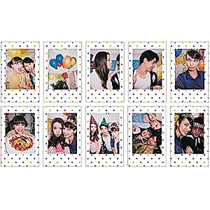Fujifilm Instax Mini Instant Film 3 Pack Bundle (30 Sheets) with Stained Glass, Candy Pop & Stripe Instant Film