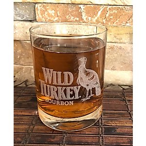 WILD TURKEY Collectible Whiskey Glass 8 Oz