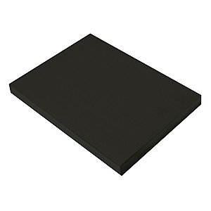 Prang (Formerly SunWorks) Construction Paper, Black, 9" x 12", 100 Sheets