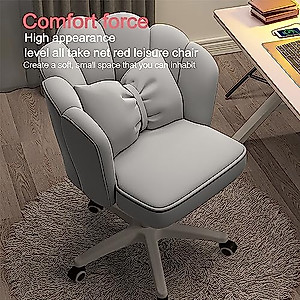 Office Chair Cute Petal Desk Chair, Modern Fabric Home Butterfly Chairs Height Adjustable Chair Makeup Chairs Computer Chairs