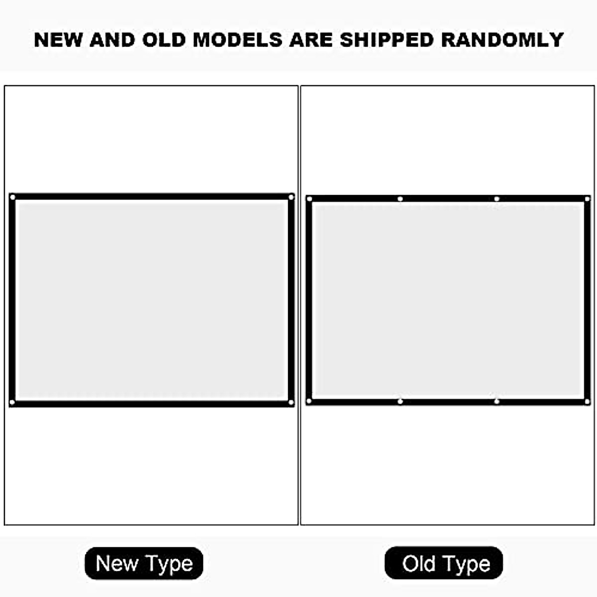 72 Inch Portable Foldable White Projector Curtain Projection Screen 4:3 Portable Movies Screen for Projector Home Theater Outdoor (72Inch)