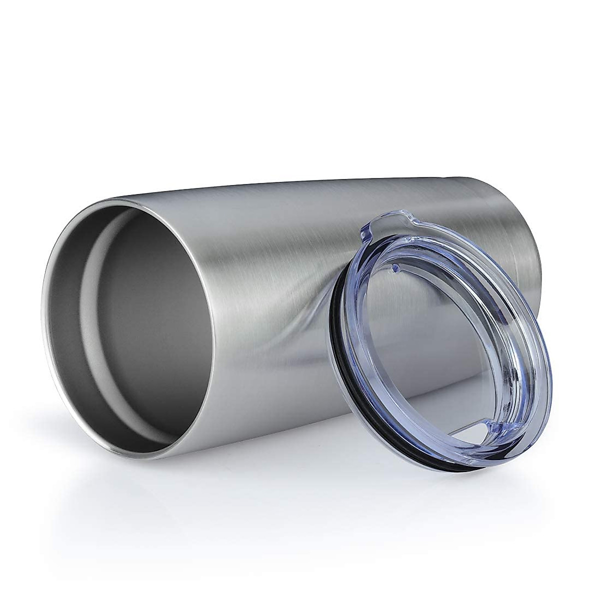 EcoMozz 20oz Tumbler Stainless Steel Vacuum Insulated Mug with Lid, Double Wall Travel Mug, Durable Powder Coated Coffee Cup, Suitable for Ice Drinks and Hot Beverage (New Mix 12 pack)