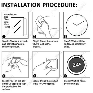 HouseAid 5-Piece Self Adhesive Towel Holder Set for Bathroom, Adhesive Bathroom Hardware Accessories Including Towel Ring, Toilet Paper Holder, 18” Towel Bar and 2 Towel Hooks, Matte Black