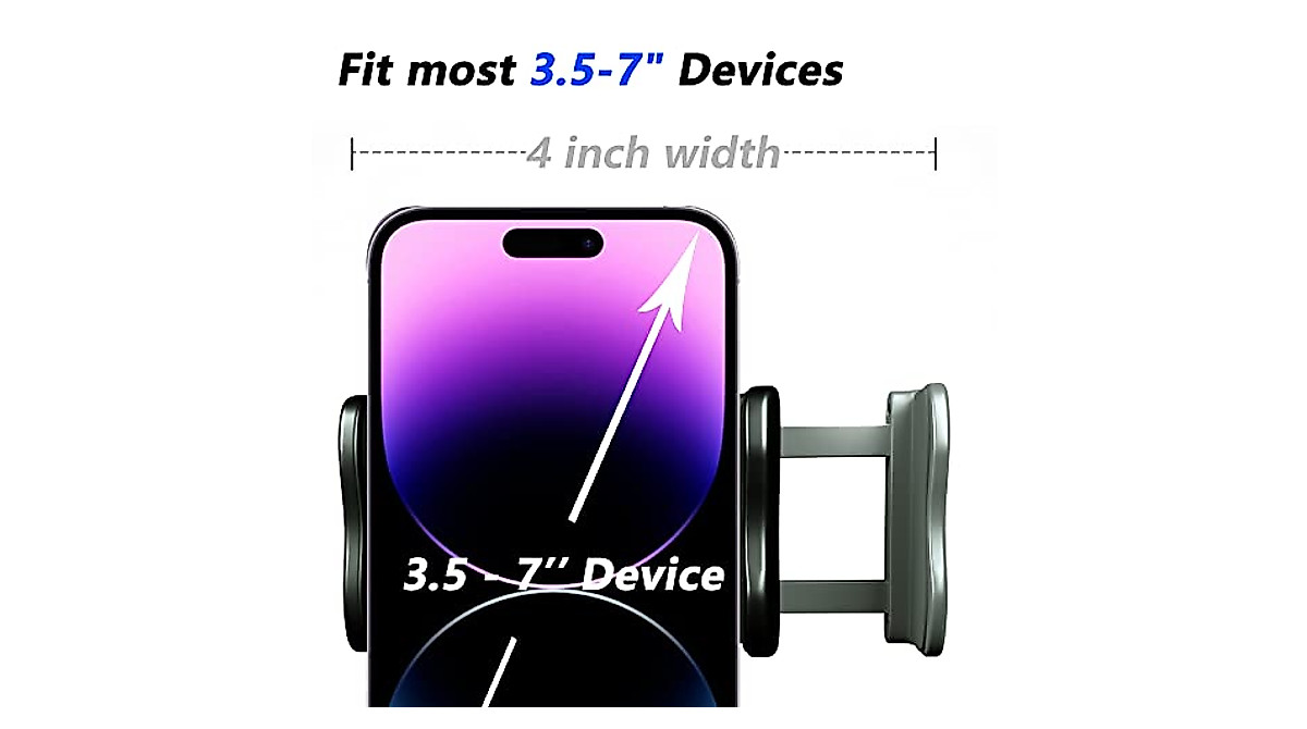 Flexible Cell Phone Clip-On Stand for Hands-Free Use