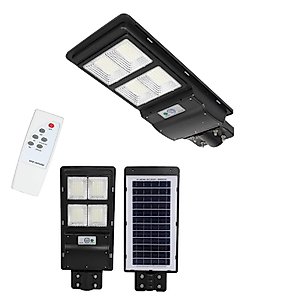 MA STRAP Street Light 120W Solar Panel Street Light Outdoor Dusk to Dawn LED Solar Powered Street Lamp Security Led Flood Light with Remote Control Waterproof Radar Sensor for Yard, Road,Garden,Park