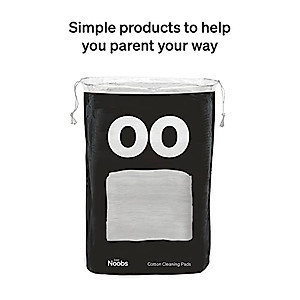 Love Noobs Baby Cotton Pads for Diaper Change, 360 Count, Ultra Soft 100% Organic Extra Large Cotton Pads for Baby Sensitive Skin, Lint-Free Premium Jumbo Size Cotton Pads, 100% Cotton Squares