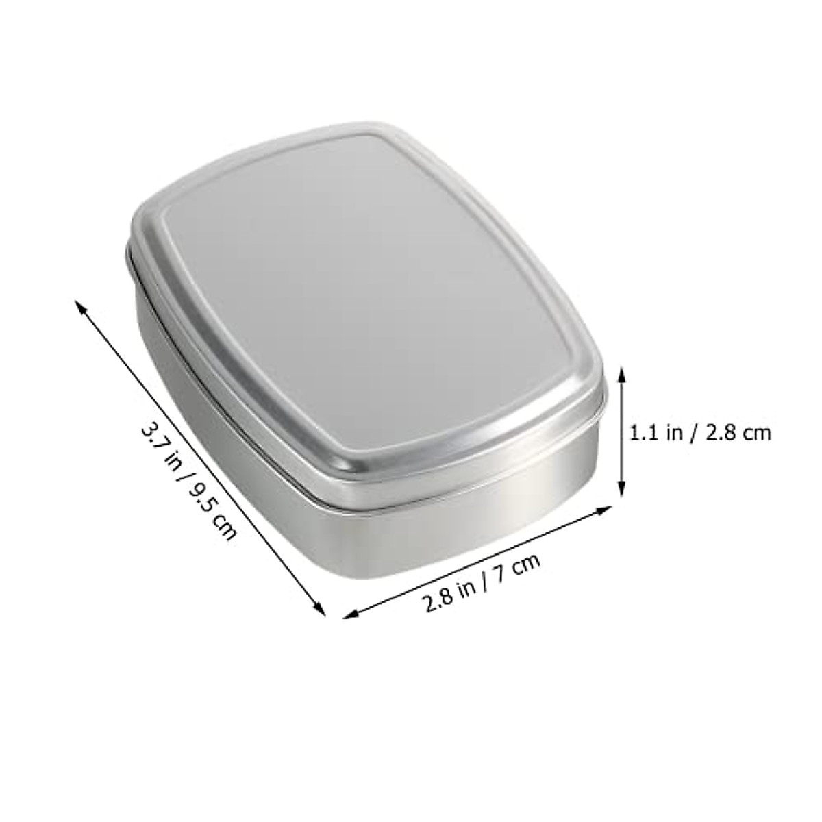 Zerodeko 8Pcs Metal Tin Box with Lid, Aluminum Storage Container Boxes Empty Organizer Boxes, Makeup Cosmetic Jewelry Boxes DIY Supplies Soap Candy Cookie Tins Storage Jars (2 Sizes)