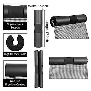 Office Chair Headrest Attachment,Chair Neck Pillow,Elastic Sponge Head Pillow for Ergonomic,Suit Office Seats, Recliners, Leisure Chairs, Outdoor Dining Chairs,Chair Not Included (Black)