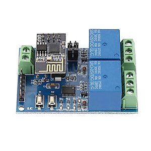 2 Channel Relay Smart Momentary Switch Relay Module for Smart Home Phone APP Remote Switch