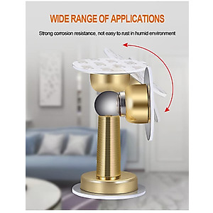 Door Stopper, Magnetic Door Catch,Magnetic Door Stop, 3M Double-Sided Adhesive Tape，Stainless Steel, No Drilling, Screws for Stronger Mount, Hold Your Door Open, for Wide Doors