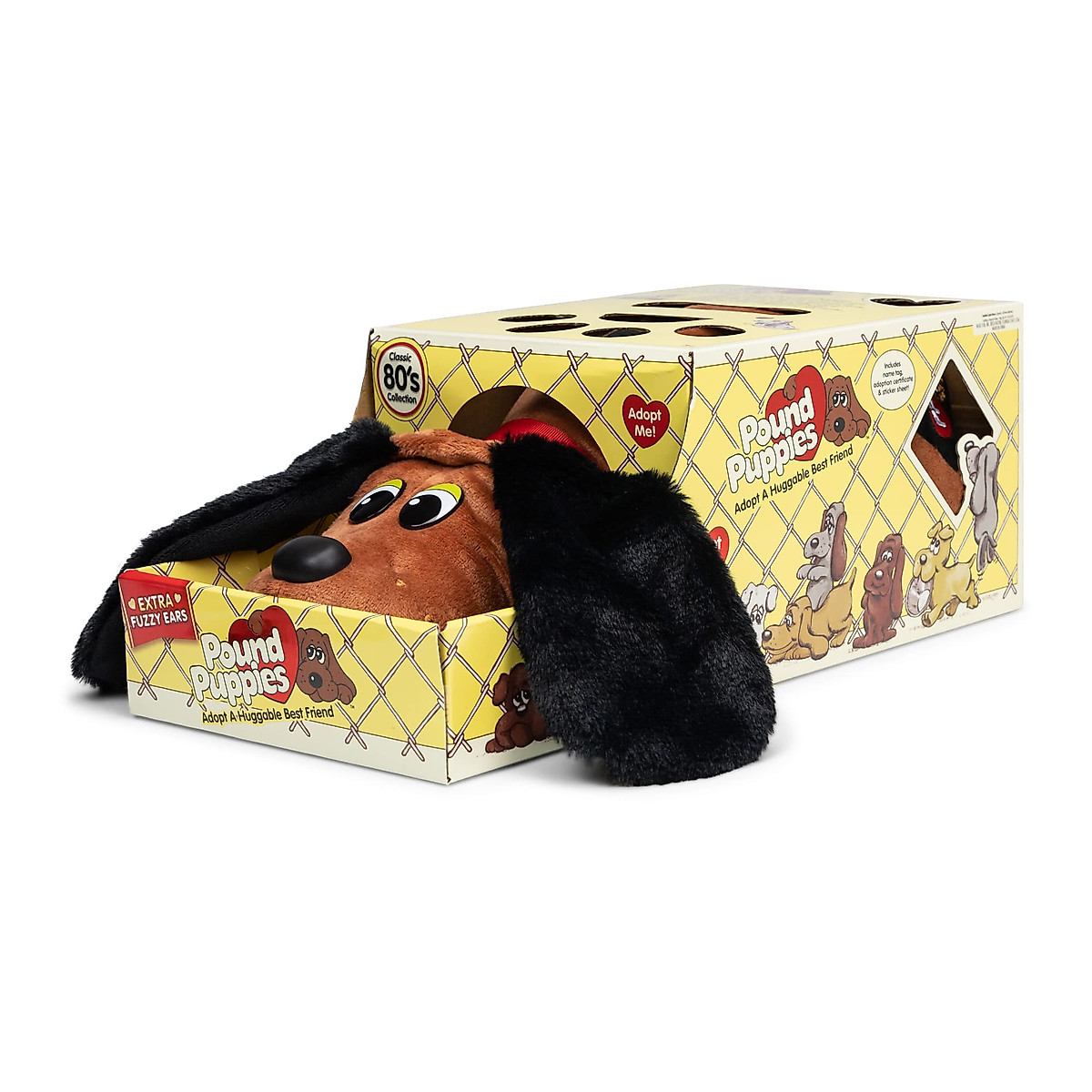 Pound Puppies Classic Plush - Reddish Brown with Black Spots