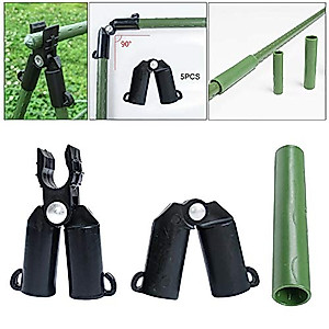 70Pcs Adjustable Plant Trellis Connector Clip Plastic Plant Connector Stakes Garden Plastic Connector Connecting Joint Buckle Clip 11mm