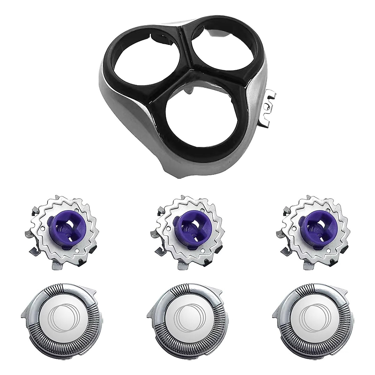 Replacement Complete Head Assembly for Replacing Philips Norelco AT750, AT751, AT752, AT753, AT790, AT810, AT811, AT814, AT815, AT890, AT893, PT710, PT715, PT725, PT730, PT734, PT735, PT860, PT861