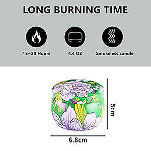 Scented Candles Set for Women, 4 Pack 4.4 Oz Natural Soy Wax with Essential Oil, Portable Travel Scented Candles, Long Lasting Aromatherapy Candle for Stress Relief, Bath, Holiday, Christmas。