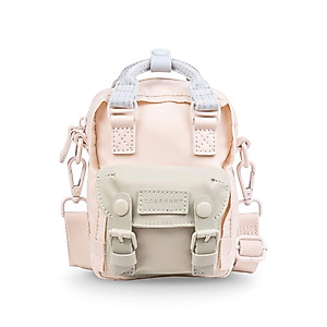 Doughnut Macaroon Tiny Nature Pale series 1L Women Girl Casual Crossbody Cell Phone Bag Purse Handbag (Hazy x Lichen)