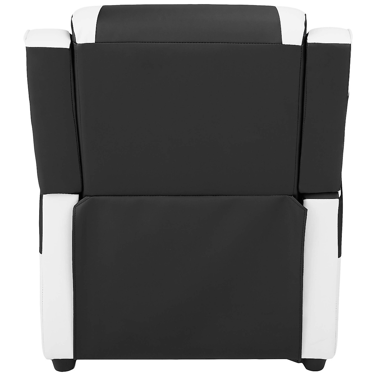 Amazon Basics Kids/Youth Gaming Recliner with Headrest and Back Pillow, 3+ Age Group, Black/White