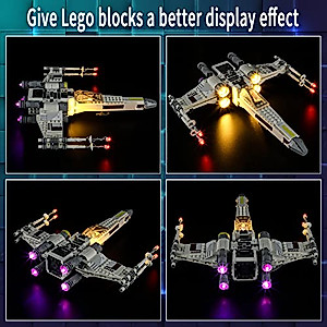 Vaodest LED Light for Lego Star War Luke Skywalker X-Wing 75301 Set,Design and Configuration Compatible with Model 75301(LED Light Only, Not Building Block Kit)
