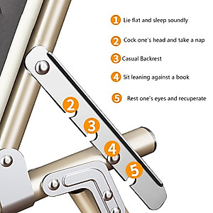 PYJJZU 4-Fold Widen Patio Chaise Lounge Chair, 4-Fold Patio Lounge Chair with Pillow, Portable Sun Lounger Recliner for Beach, Home, Backyard, Outdoor, Patio, Pool, Camping